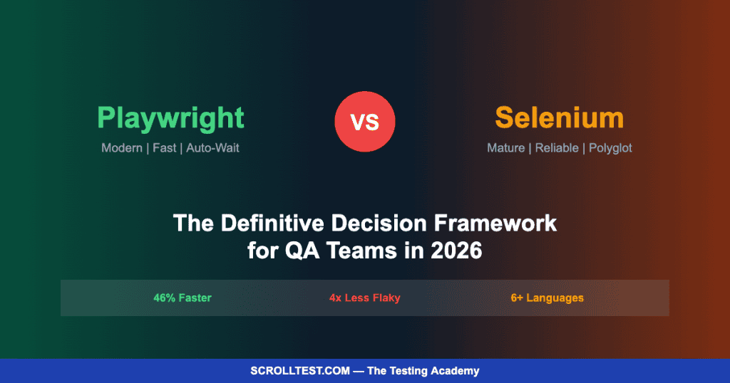Playwright vs Selenium in 2026: The Definitive Decision Framework for ...